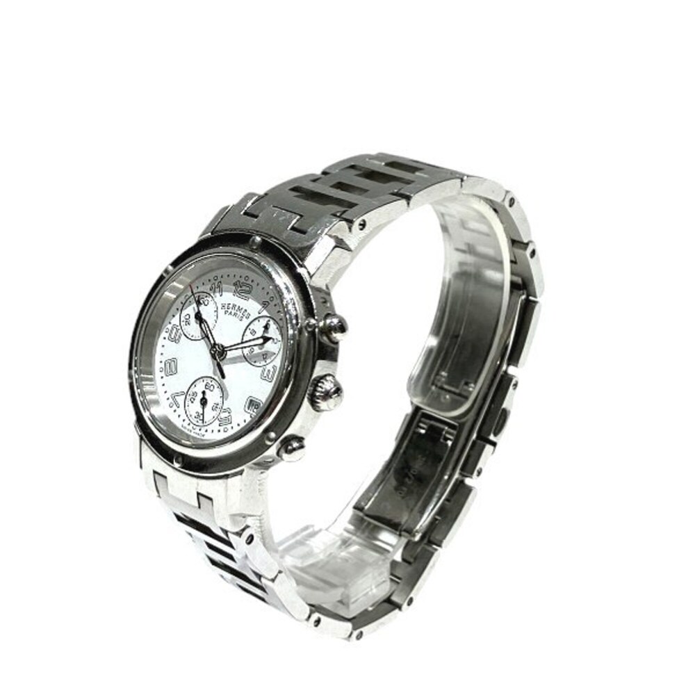 Hermes | Accessories | Hermes Clipper Chronograph Date L31 Quartz Watch ...